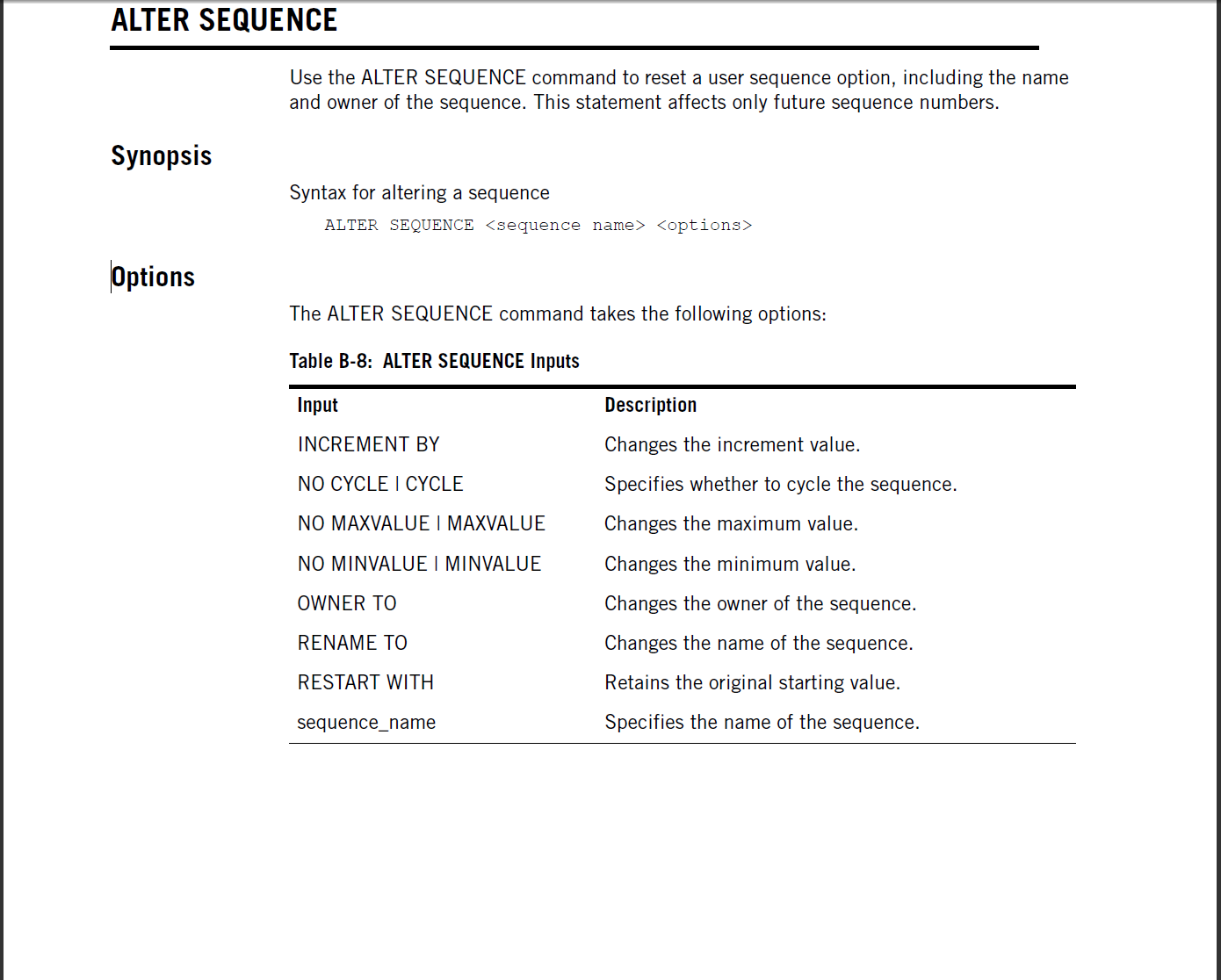 #4977: Netezza - No Alter Sequence in rc-1.00 | Aqua Data Studio