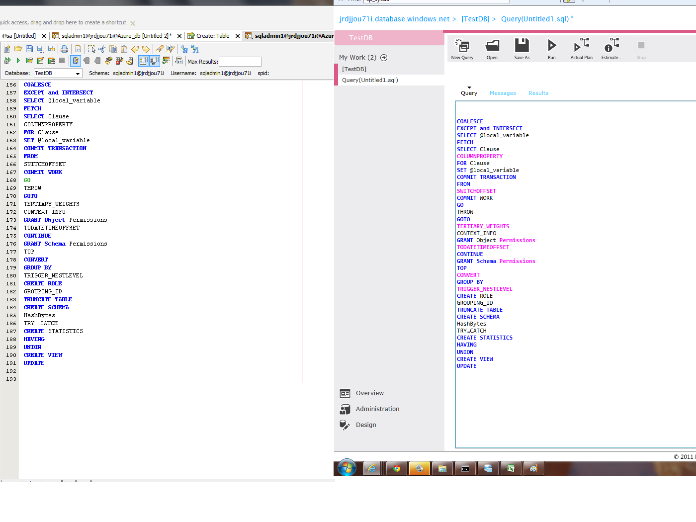 8337 Certain Keywordsfunctions Are Not Color Coded And Missing System Procedures In Ads