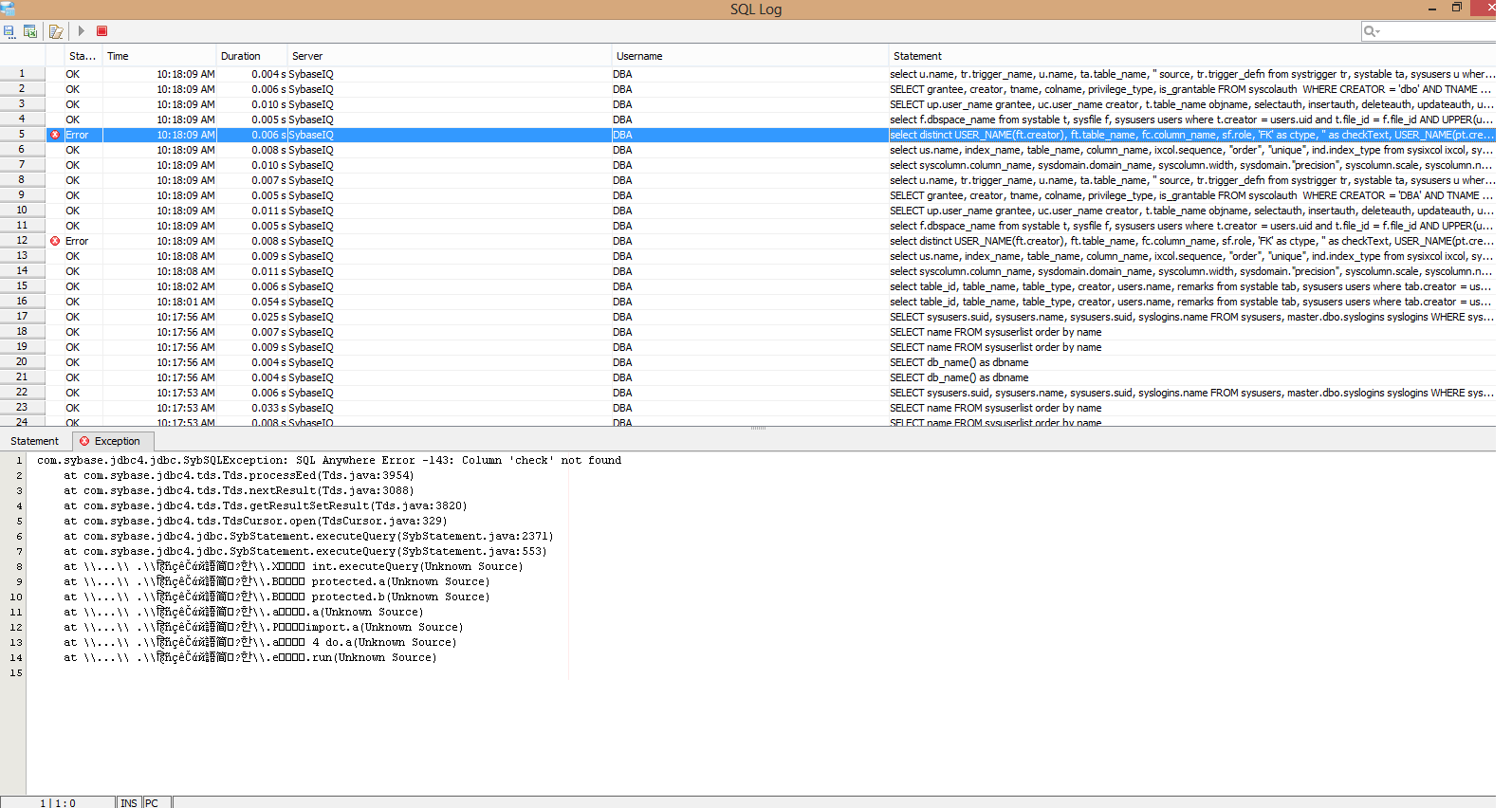 #9189: ADS does not retrieve constraints information for Sybase IQ | Aqua Data Studio